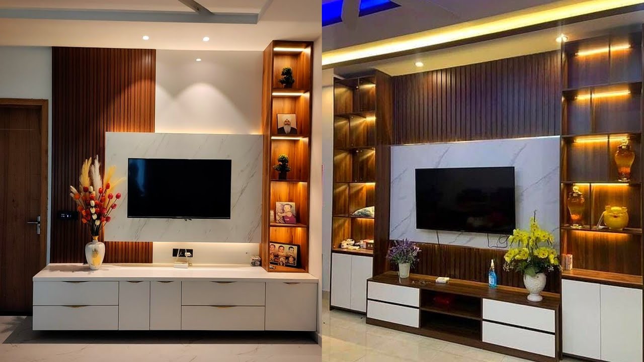 TV Unit Designs 2024 LCD Panel New Designs/TV Cabinet trends #Home ...