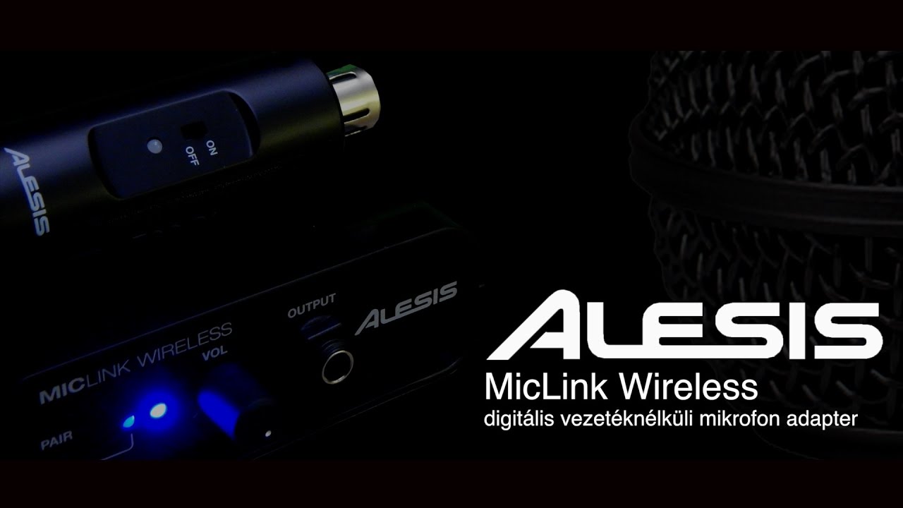 Alesis MicLink Wireless digitális vezetéknélküli mikrofon adapter - YouTube