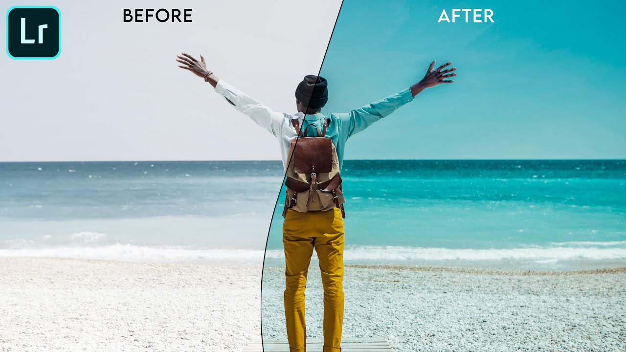 Lightroom Aqua Blue Tone Color Grading Tutorial - HNR EDITZ - YouTube