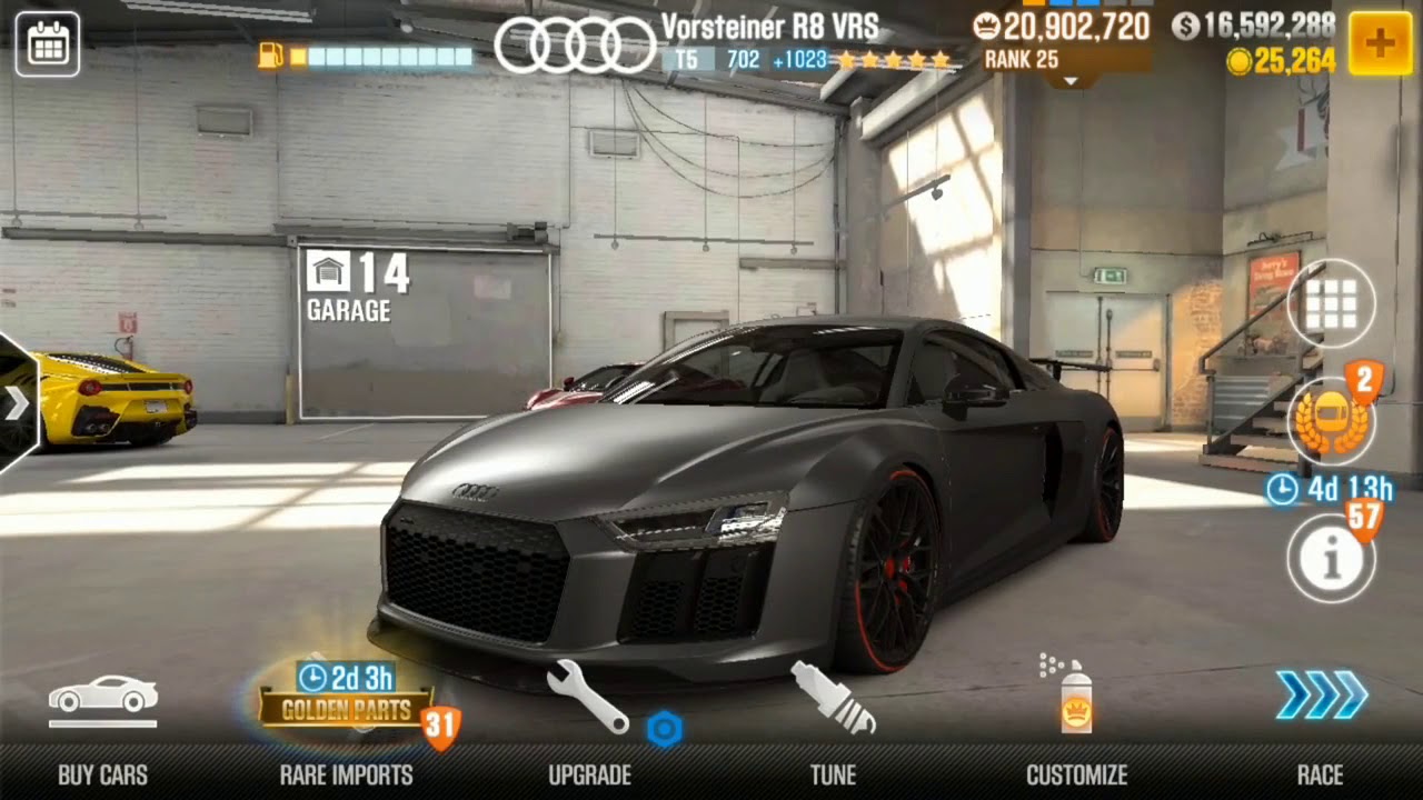 CSR Racing 2 Audi R8 V10 vs Audi R8 V10 Prestige Cup - YouTube