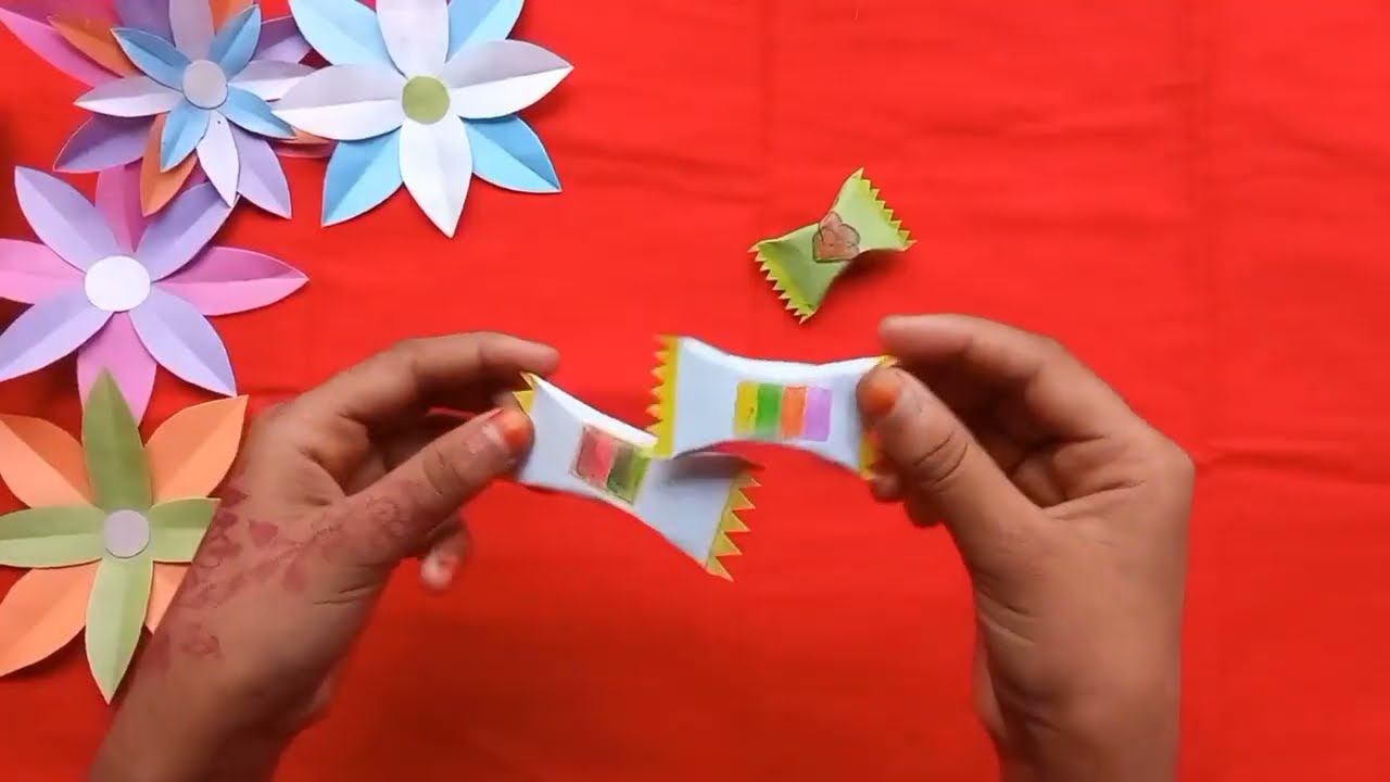 How to Make Paper Candy at home paper hands craft - YouTube