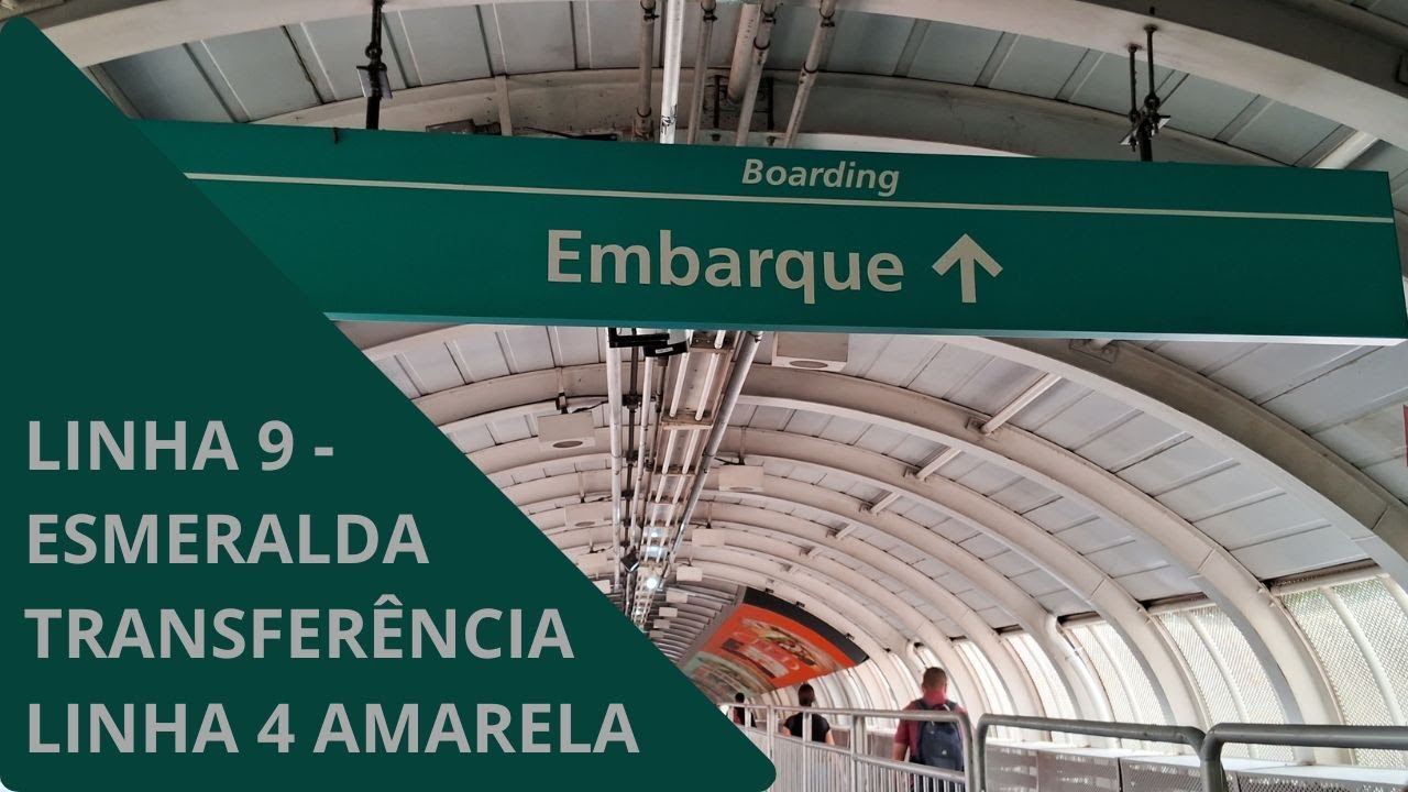 Linha 9 Esmeralda - Transferência Linha 4 Amarela - YouTube