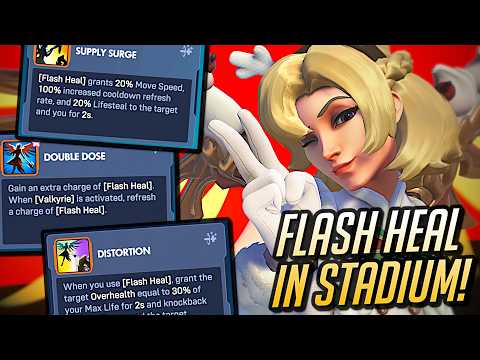 Mercy's Flash Heal is Crazy in Stadium! ⭐️ Mercy's Stadium Rework - Overwatch