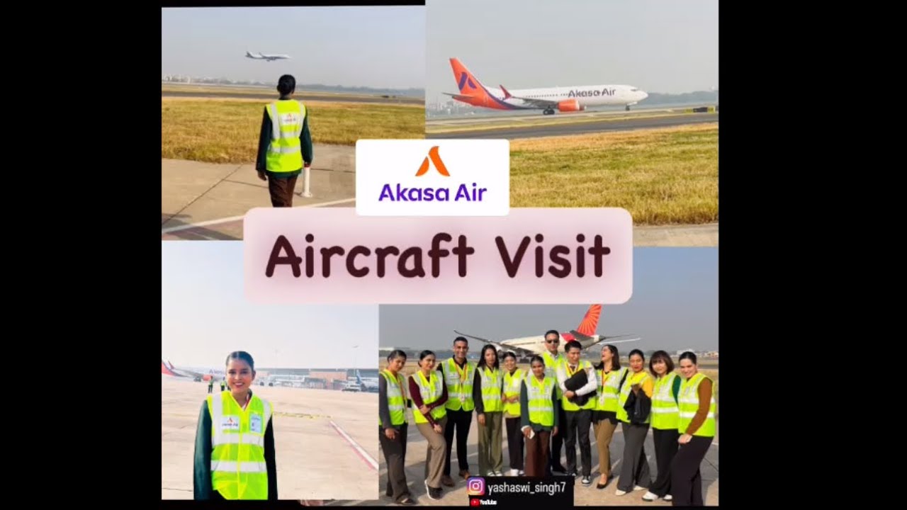 Aircraft Visit for Akasa Air Cabin Crew Training ️⛑️ - YouTube