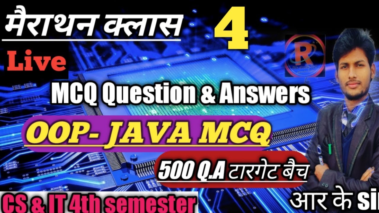Java Ll Oopj Object Oriented Programming Java Ll 🛑 Live Java Mcq Question And Answers Ll 4th