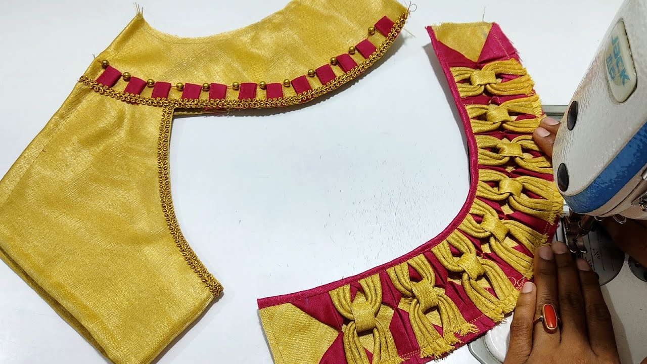 Beautiful blouse design cutting & stitching|| Easy & simple blouse ...