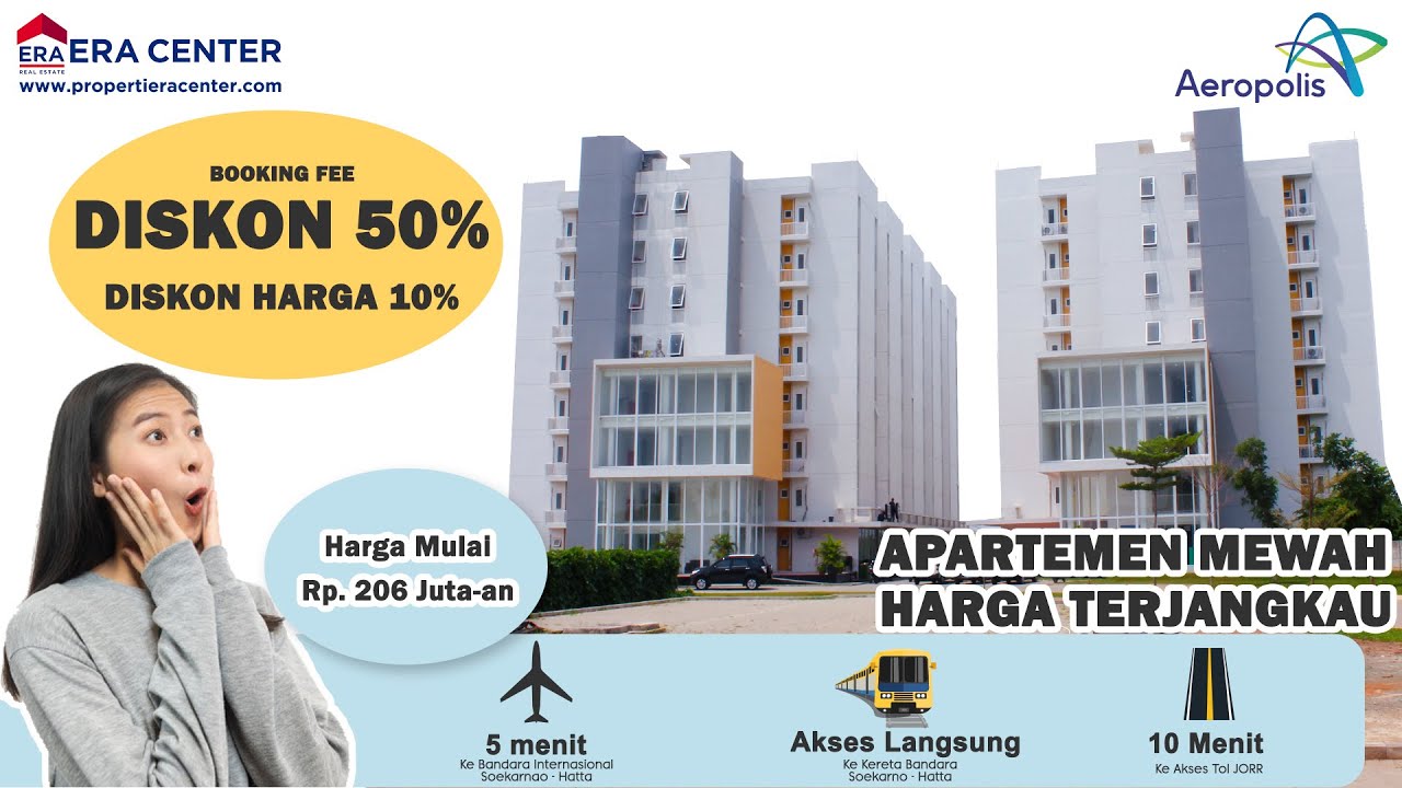 DISKON 10%! APARTEMEN AEROPOLIS RESIDENCE 3 TOWER 3&5 (IRENE : 0812 9028 068 / 0817 4962 313 ...