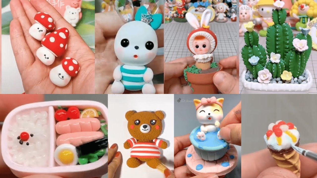 The world of Art 🌍 Amazing polymer art ideas 🎭 | Ide membuat kerajinan ...