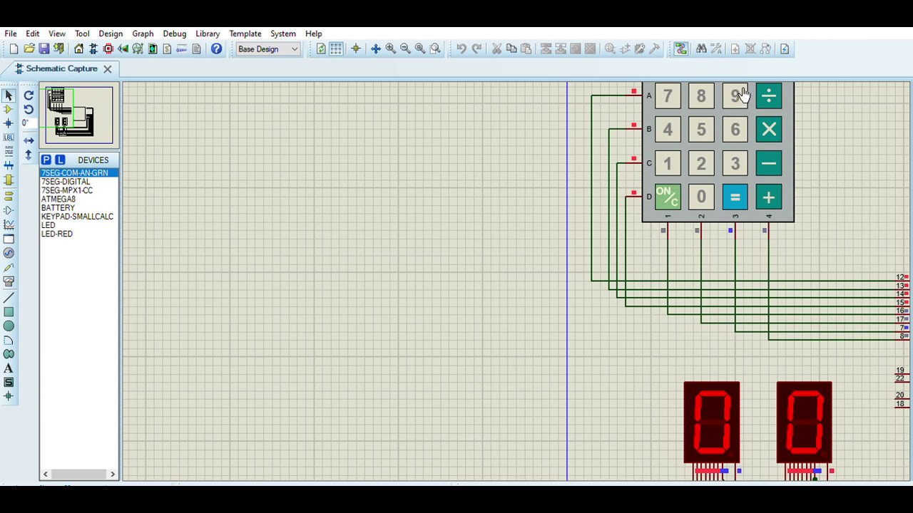 First look - ATmega8 calculator - source in c - YouTube