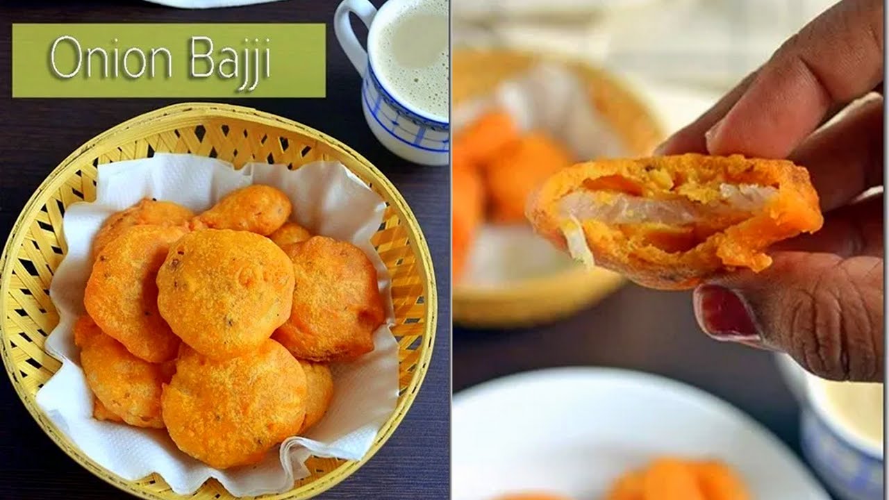 Onion bajji recipe | How to make Onion Bajji | Vengaya Bajji - Tea time ...