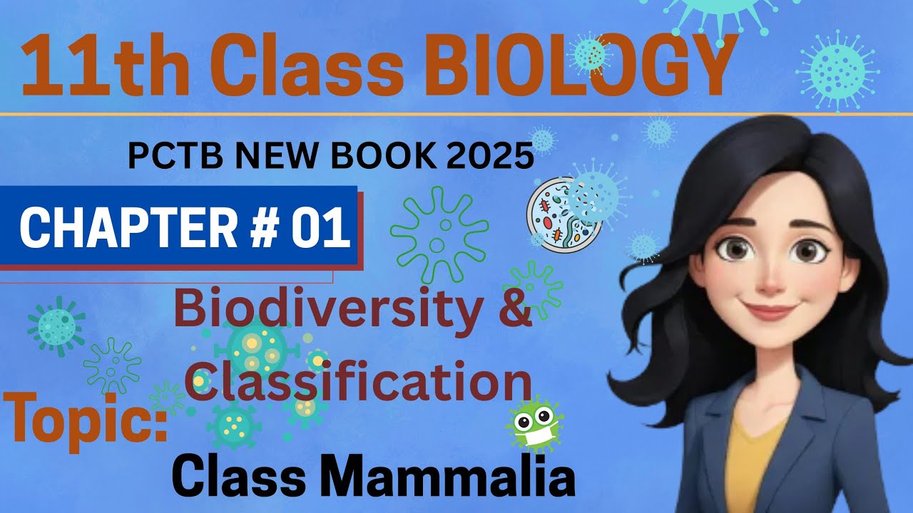 Class Mammalia | Kingdom Animalia| Chapter # 1| New Biology | 1st year ...