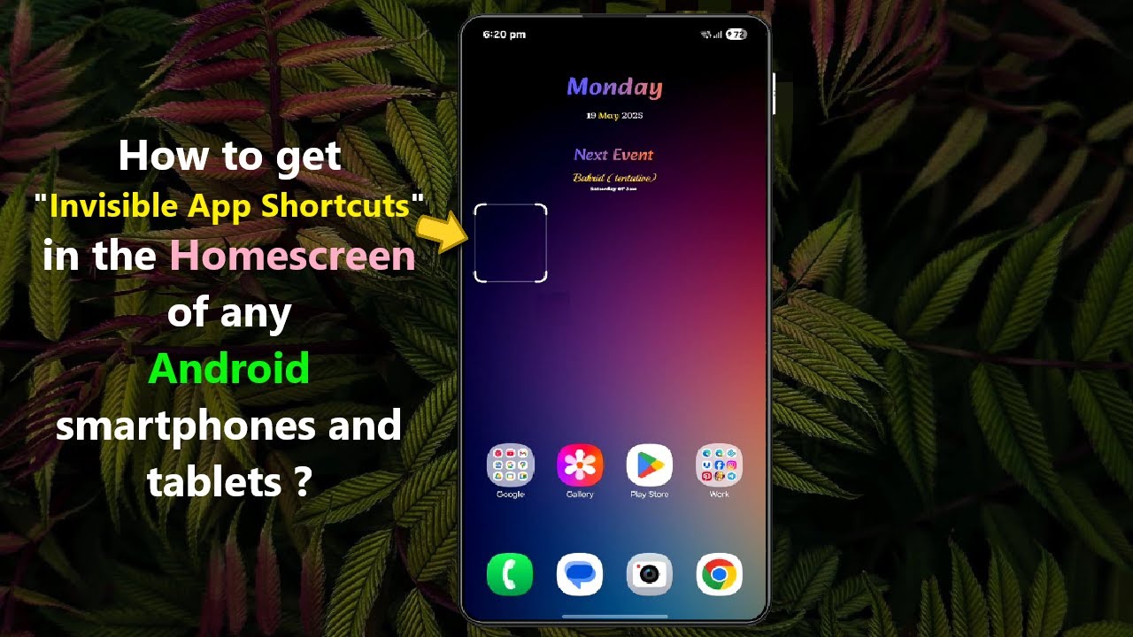How to get " Invisible App Shortcuts " in the Homescreen of any Android ...