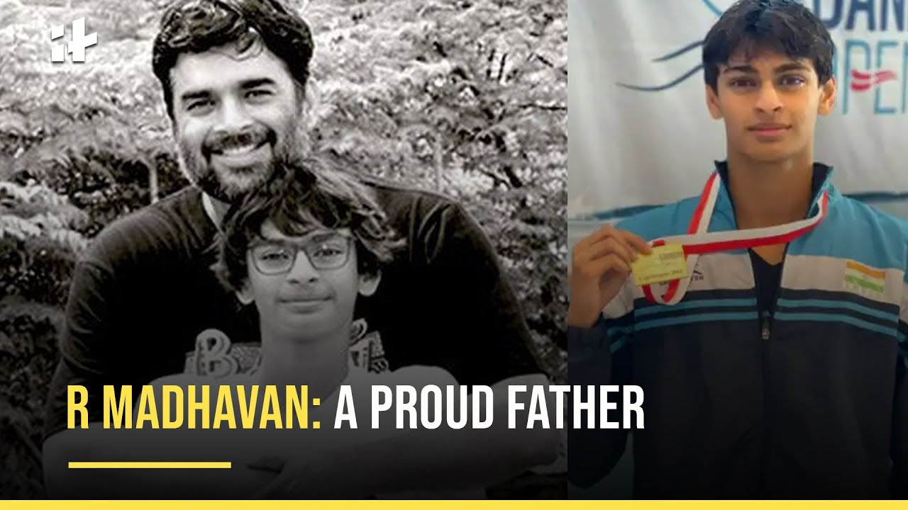 R Madhavan Is A Proud Father As Son Vedaant Wins Gold In Swimming - YouTube