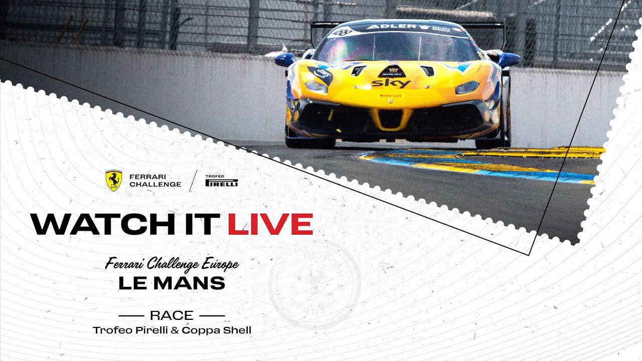 Ferrari Challenge Europe - Le Mans, Race - YouTube
