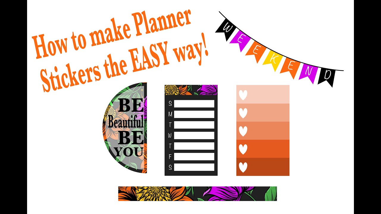 Make Planner Stickers the EASY way! - YouTube
