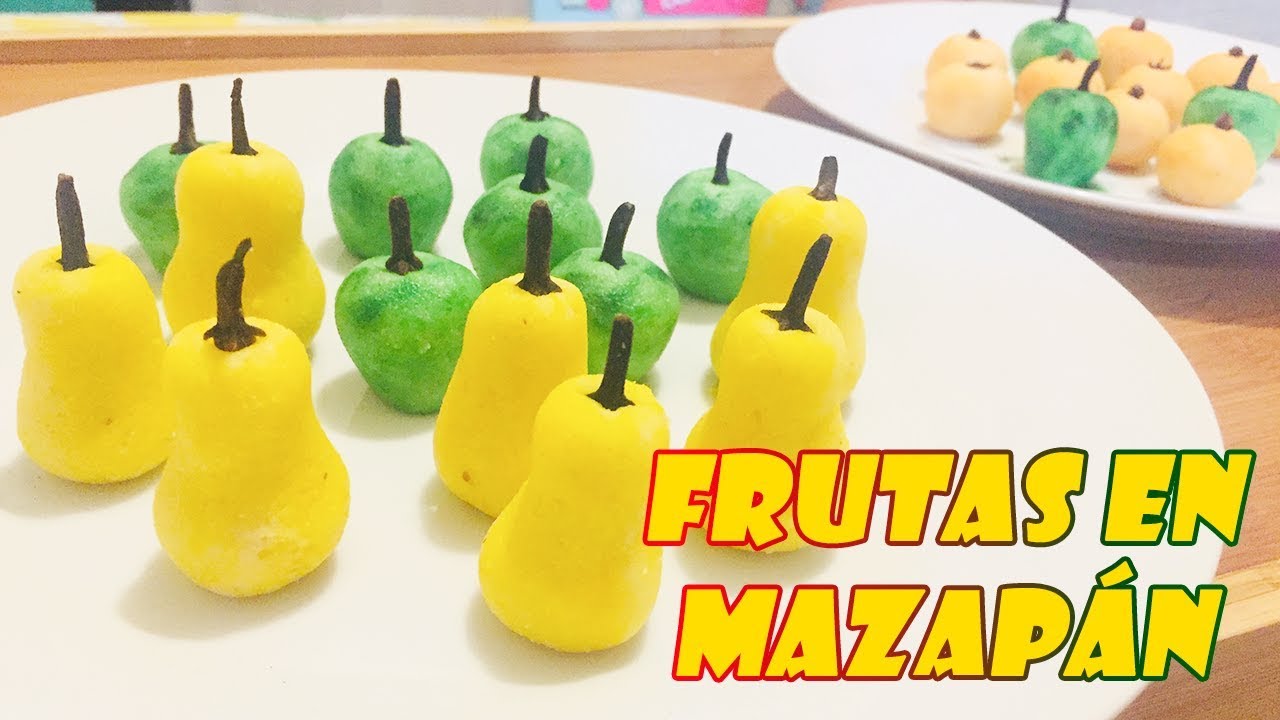 Cómo hacer Mazapán / Frutas de Mazapán / Figuras en Mazapán - Miski ...