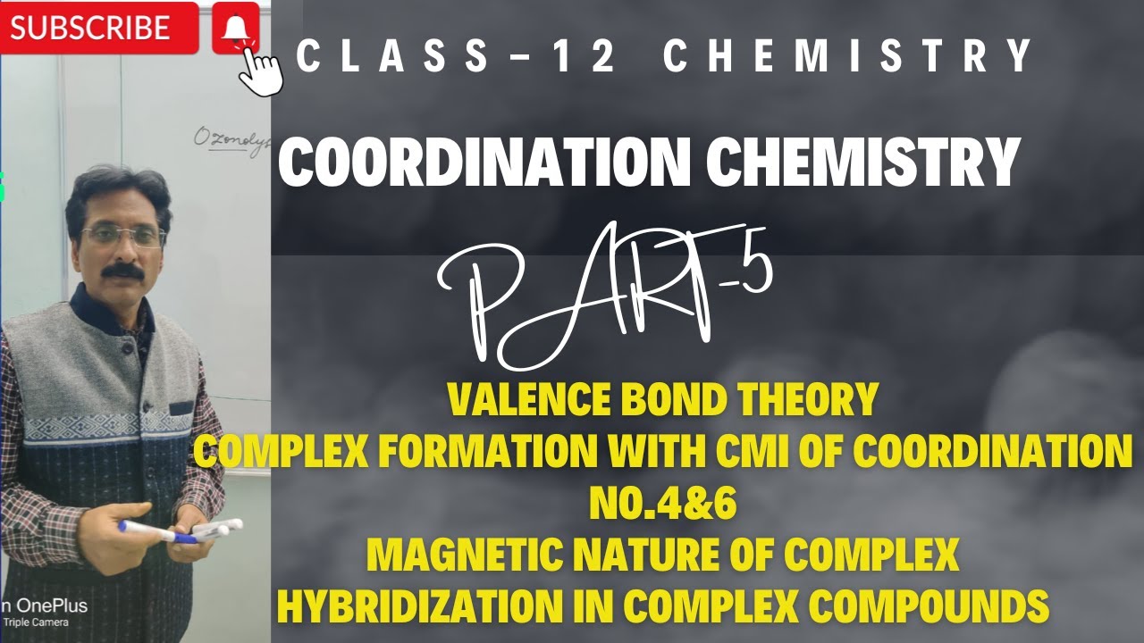 COORDINATION COMPOUNDS|CLA-12| PART-5| VALENCE BOND THEORY ...