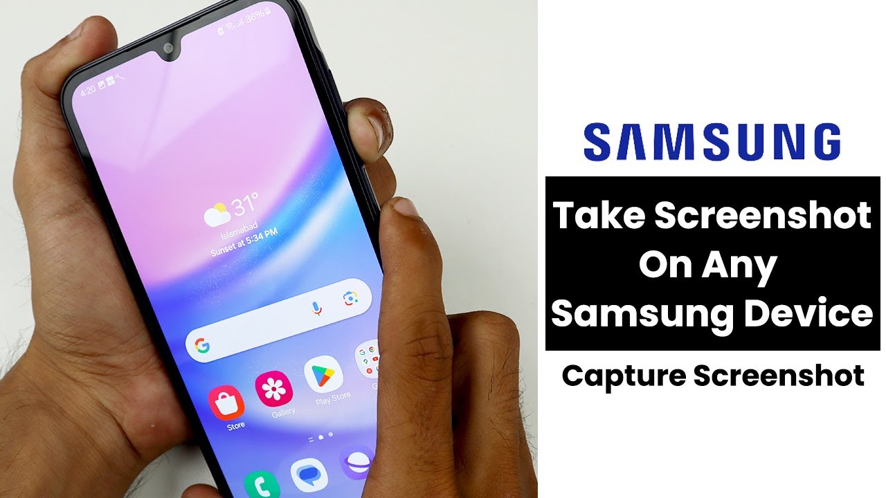 How to Take Screenshot on Any Samsung Device | Capture Screenshot - YouTube