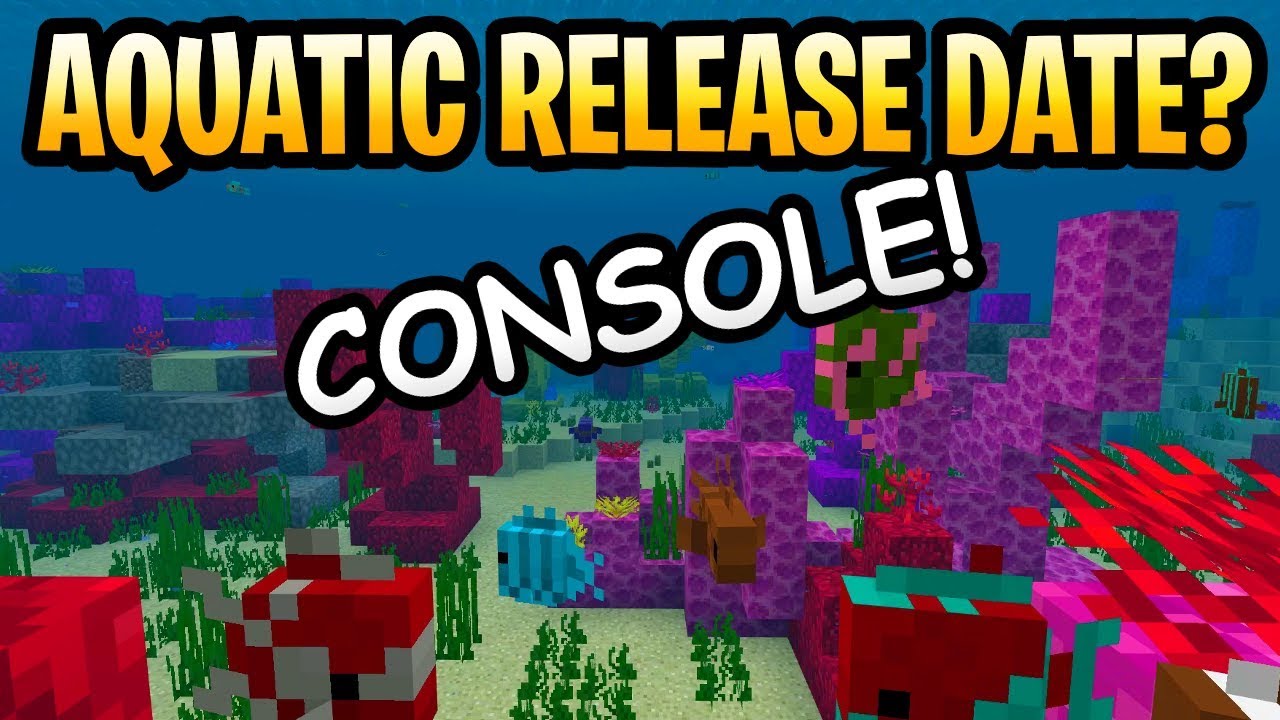 Minecraft Update Aquatic Console Release Date! PS3, PS4, PS-Vita, Xbox ...