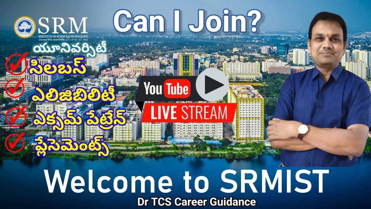 All about SRM University Admission Process and fee, Placements - YouTube