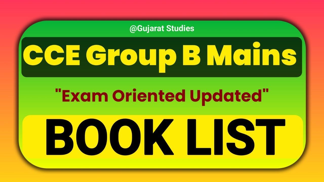 CCE Group B Mains New Syllabus Oriented Best Book List 🔥 | Strategy + Booklist Updated Video 📣 ...