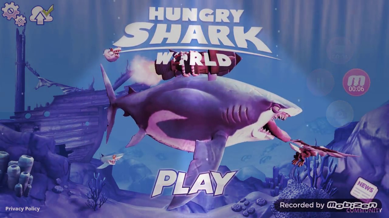 (Hungry shark world) but the sound is loud sorry - YouTube