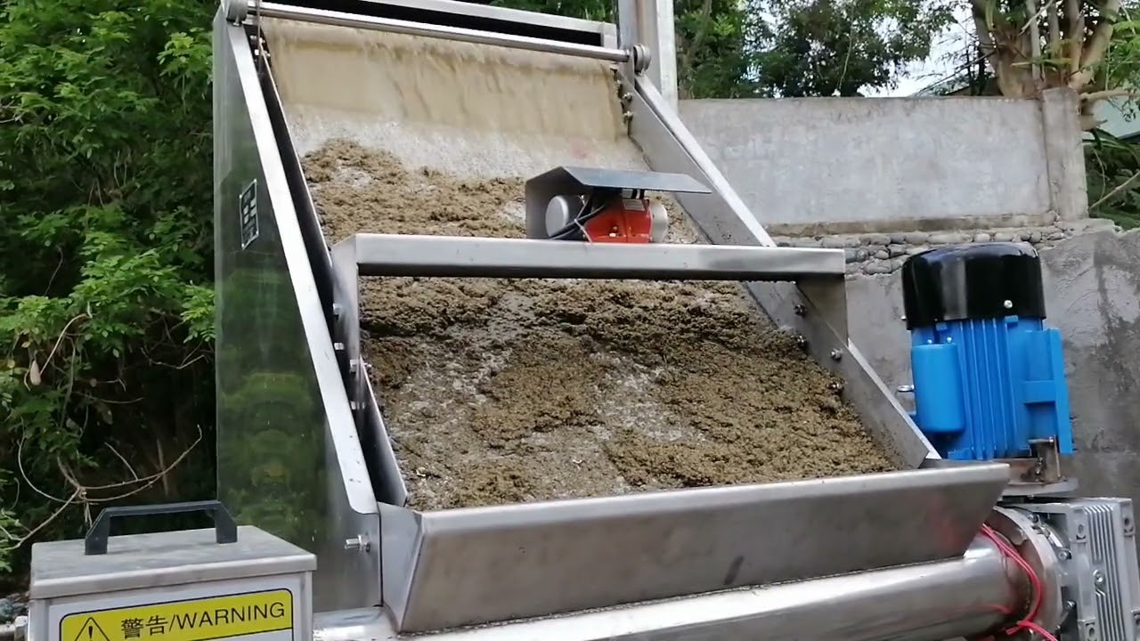 INCLINED SOLID LIQUID SEPARATOR (made of 304 stainless steel) - YouTube