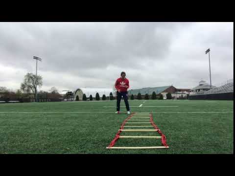 SAQ - Ladder Drill - Lateral Staggered Diagonal Alternating Hops - YouTube