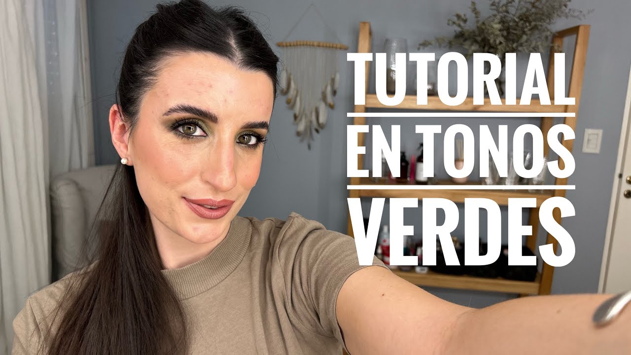 Tutorial de makeup en tonos verdes! - YouTube