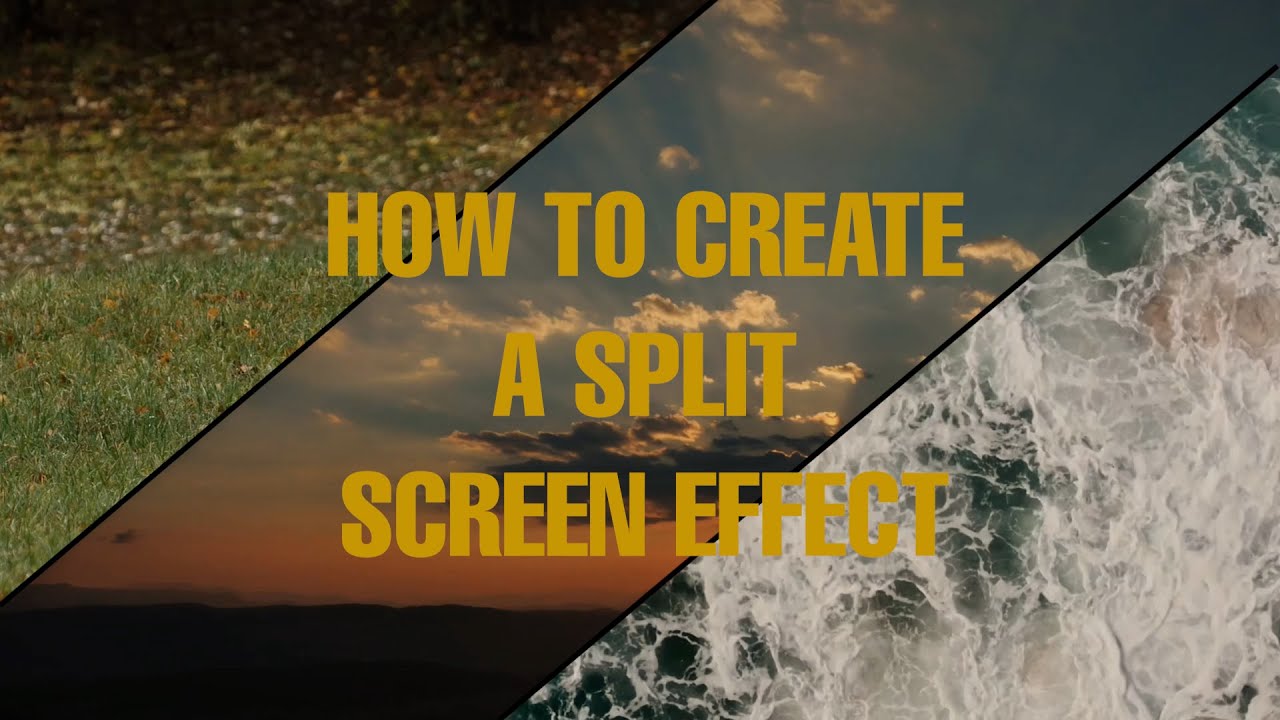 SPLIT SCREEN EFFECT in Premiere Pro - YouTube