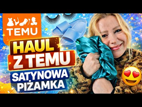 HAUL Z TEMU 💖 SATYNOWA PIZAMKA, KTORA SKRADLA MOJE SERCE😍🔥💖