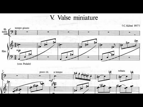 Claus Kühnl - "Valse miniature" for Double Bass and Piano (1978) - YouTube
