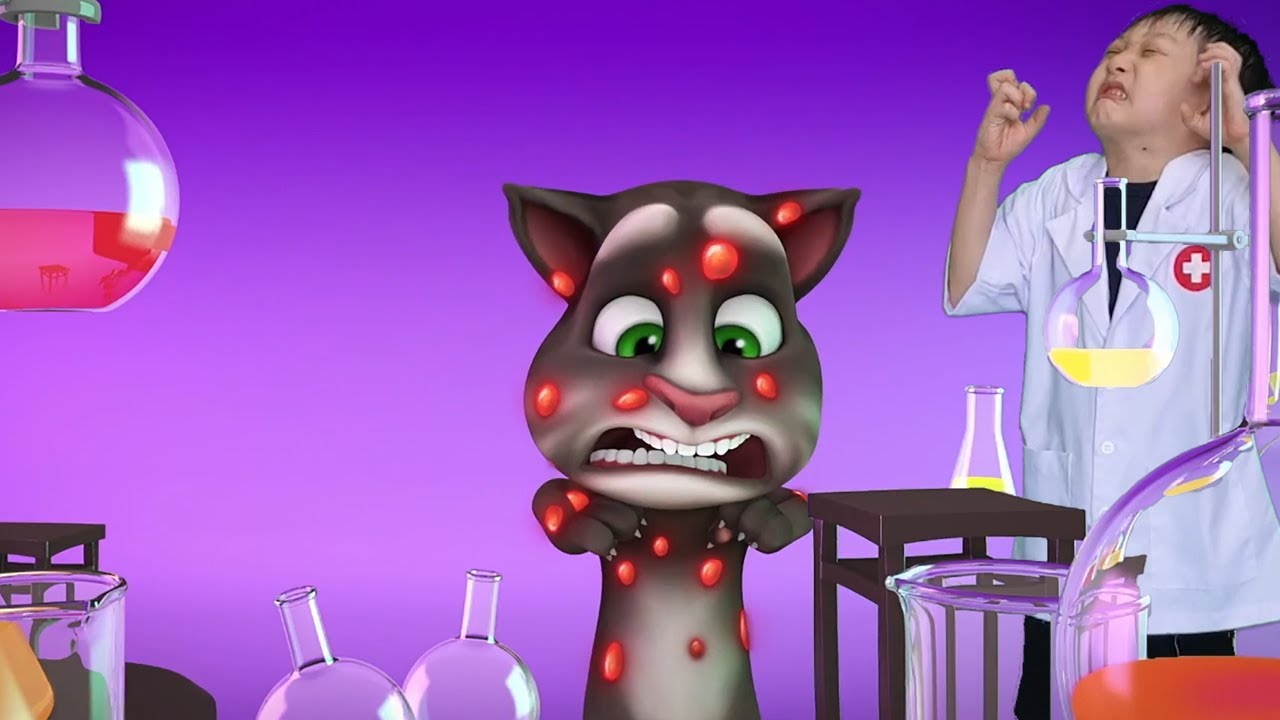 Can You Handle My Talking Tom 2 in Real Life | Potions, Experiments and Invisible Tom 🧪🤩 - YouTube