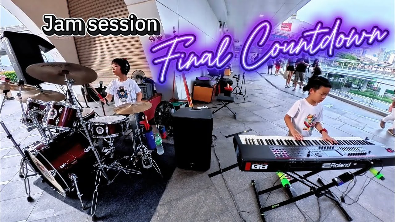Final Countdown 🎹🥁 Jam session (Age 7,8) #music #Arfstyle29 #pianocover ...