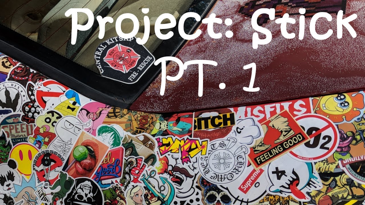 Stickerbombing an entire car?! (Project: Stick Pt.1) - YouTube