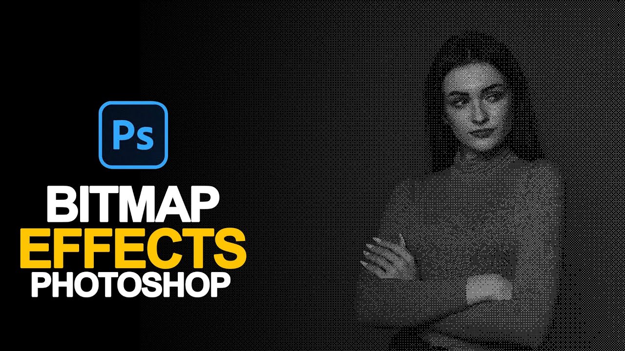How to Create a Bitmap Effect in Photoshop | Adobe Photoshop Tutorial - YouTube