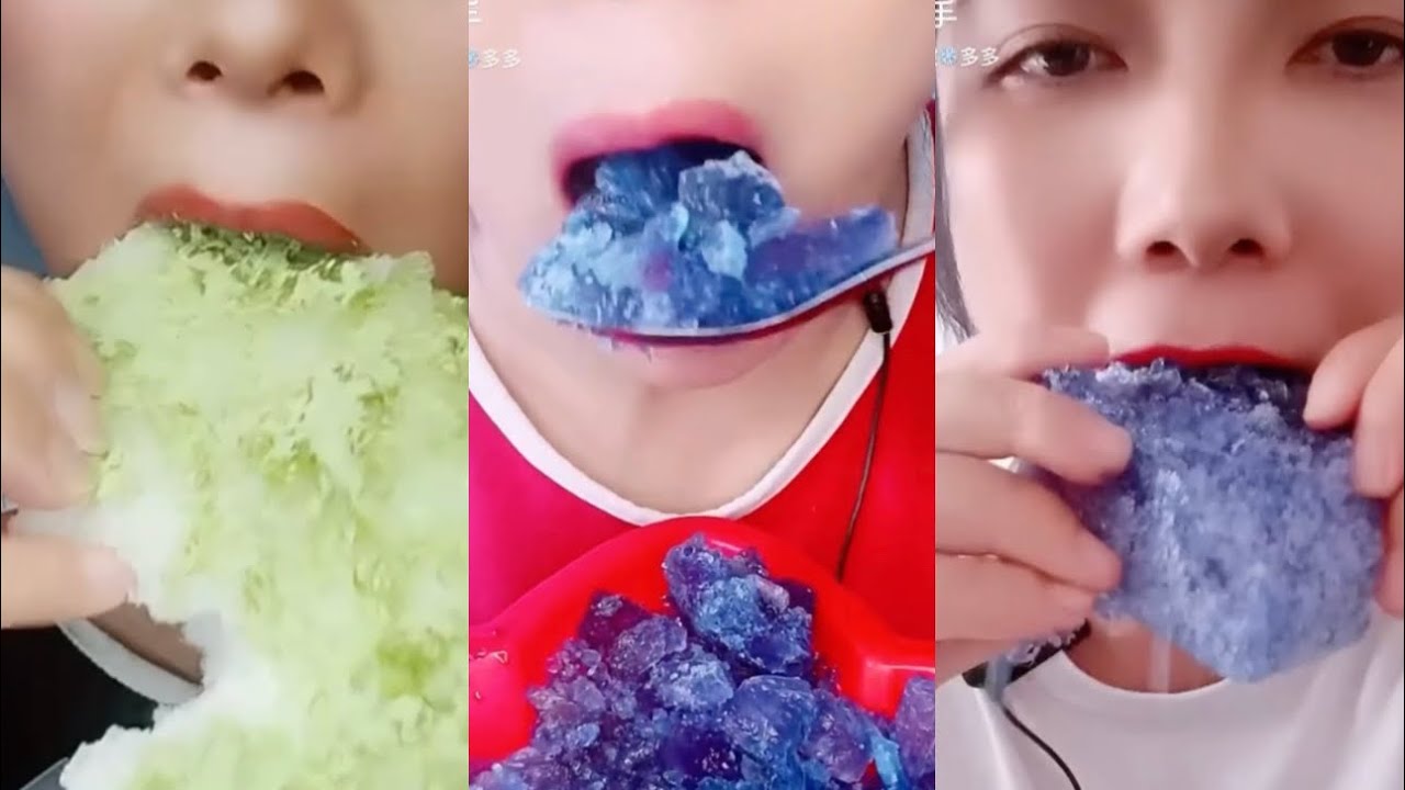 ASMR Crushed Ice Eating - YouTube
