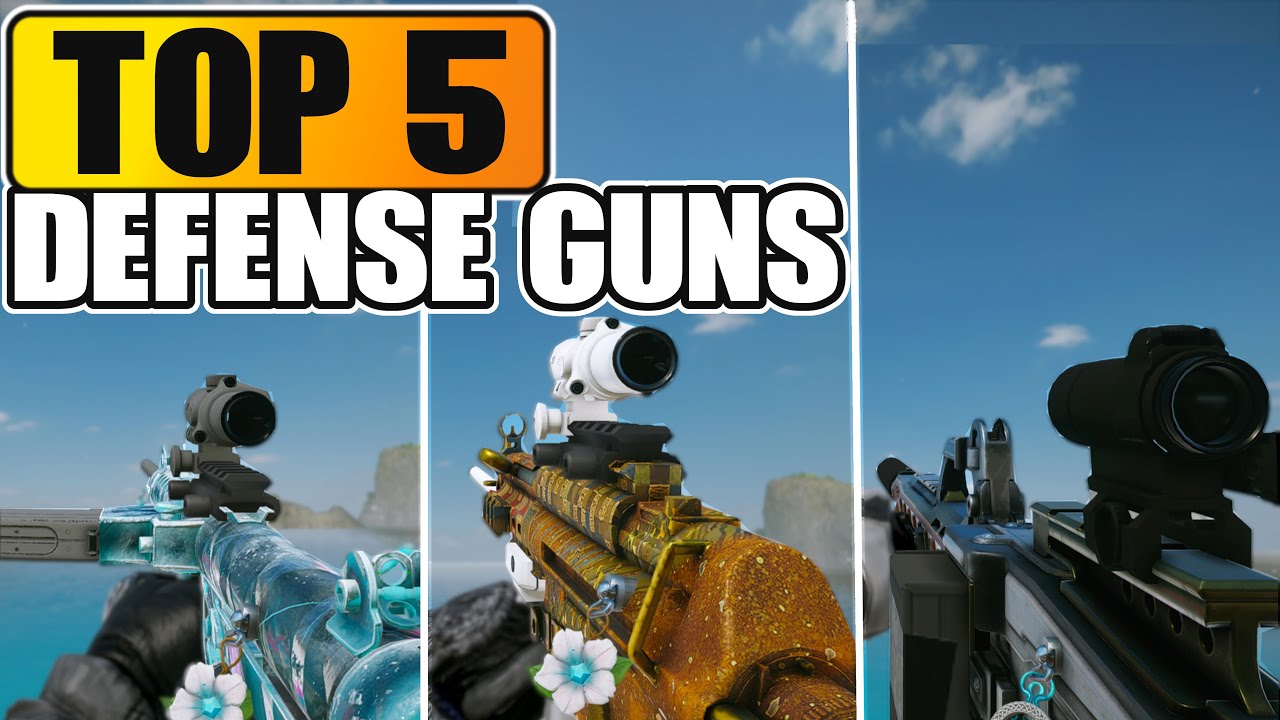 Top 5 Defense Weapons You NEED To Use R6 Siege - YouTube
