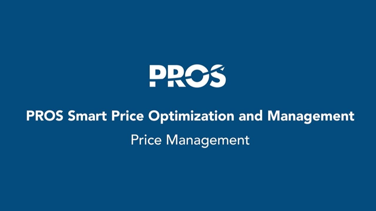 Smart Price Optimization and Management - Price Management - YouTube