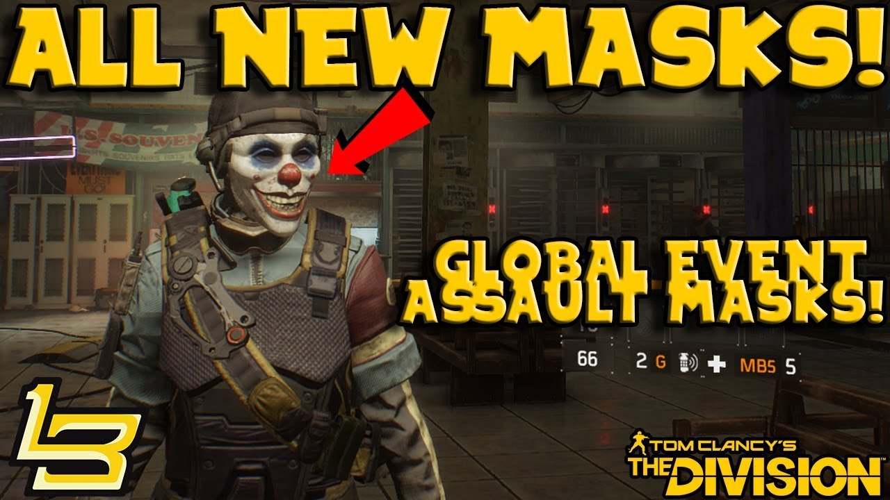 All Masks! Global Event #2 (Assault) Clown, Jason, Pig. - YouTube