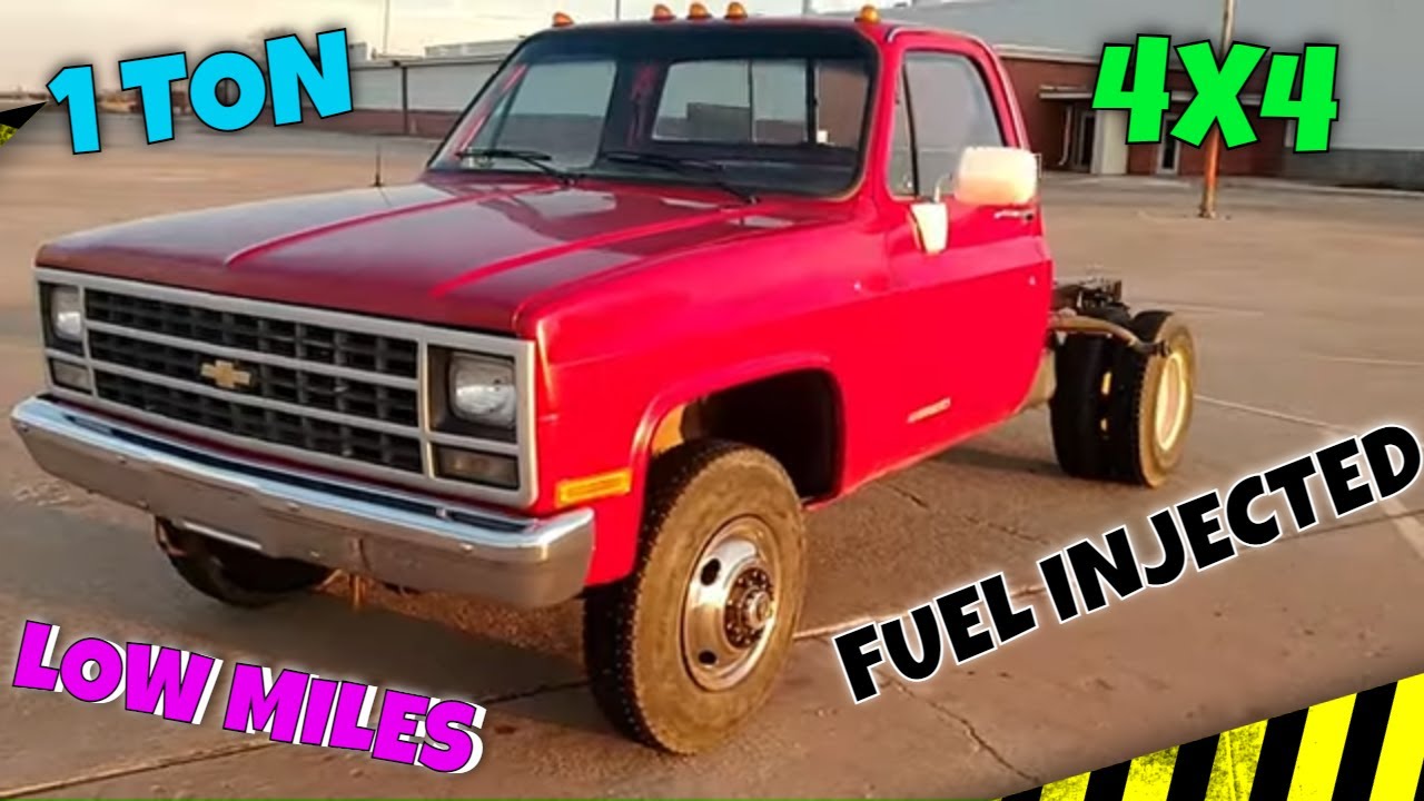 Low mile square body one ton 4 wheel drive - YouTube