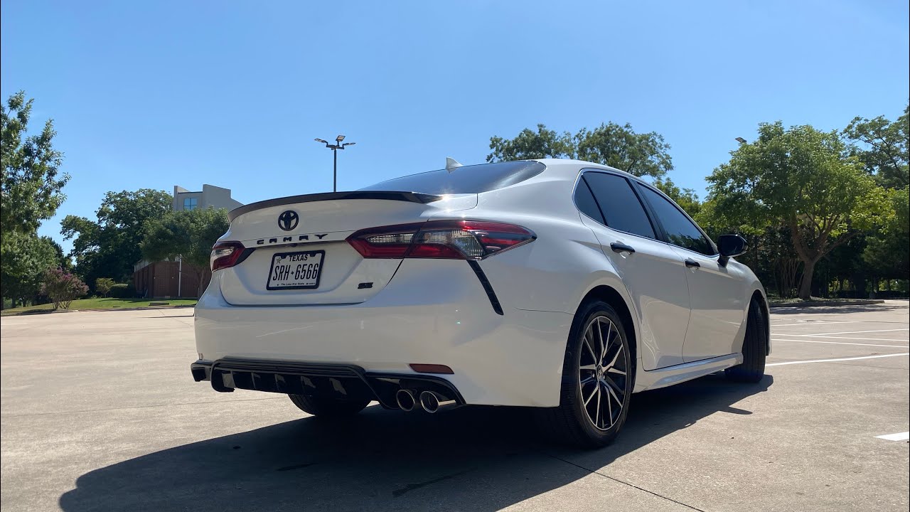How to install aftermarket rear diffuser on 2021 Camry SE - YouTube
