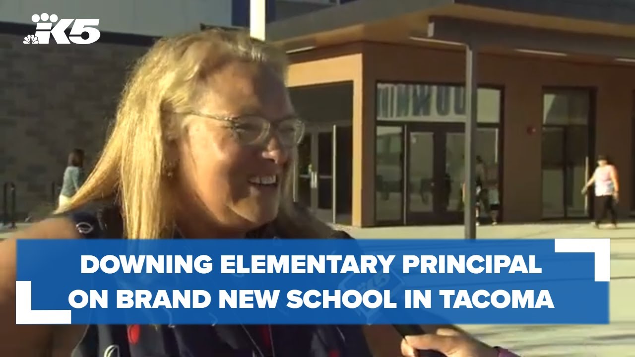 Downing Elementary principal on brand new school in Tacoma - YouTube