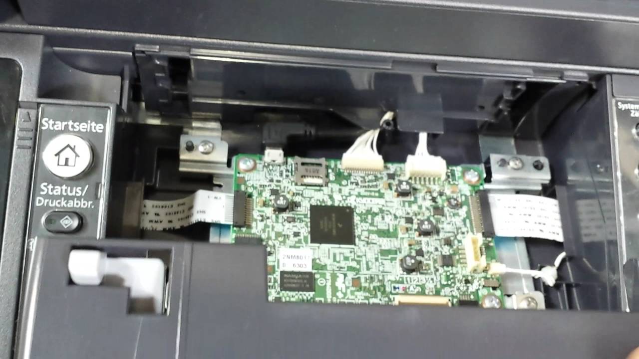 Change LCD Display and Mainboard Kyocera M3550 - YouTube