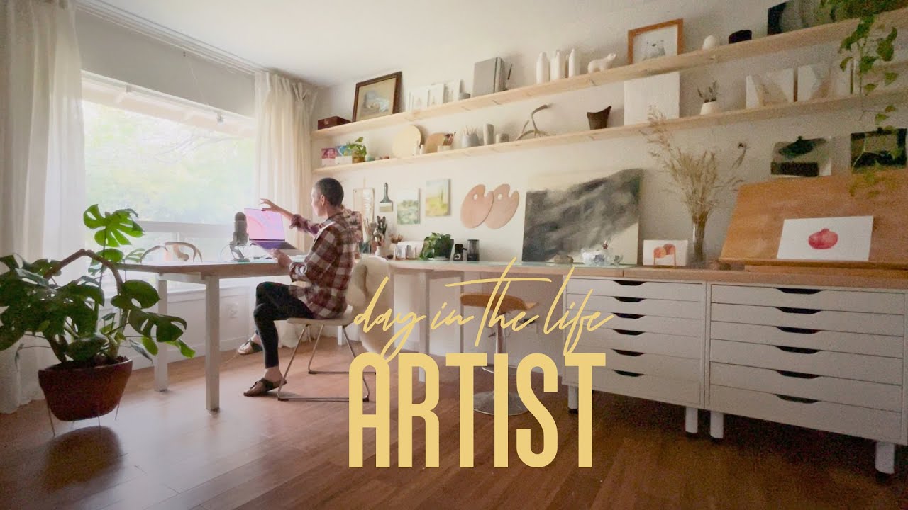 A Typical Day in my Life as an Artist! - YouTube