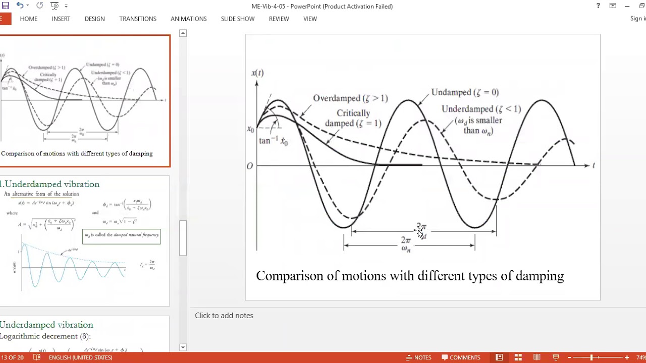 Free vibration of SDF with viscous damping-p3 - YouTube