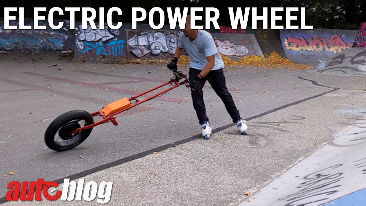 Electric power wheel for the easy coaster - YouTube