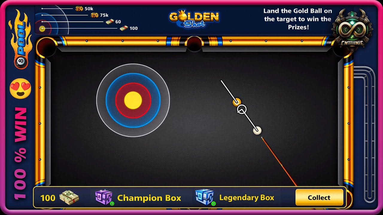 Golden Shot Lucky Shot Trick 8 Ball Pool | Position 11 - YouTube