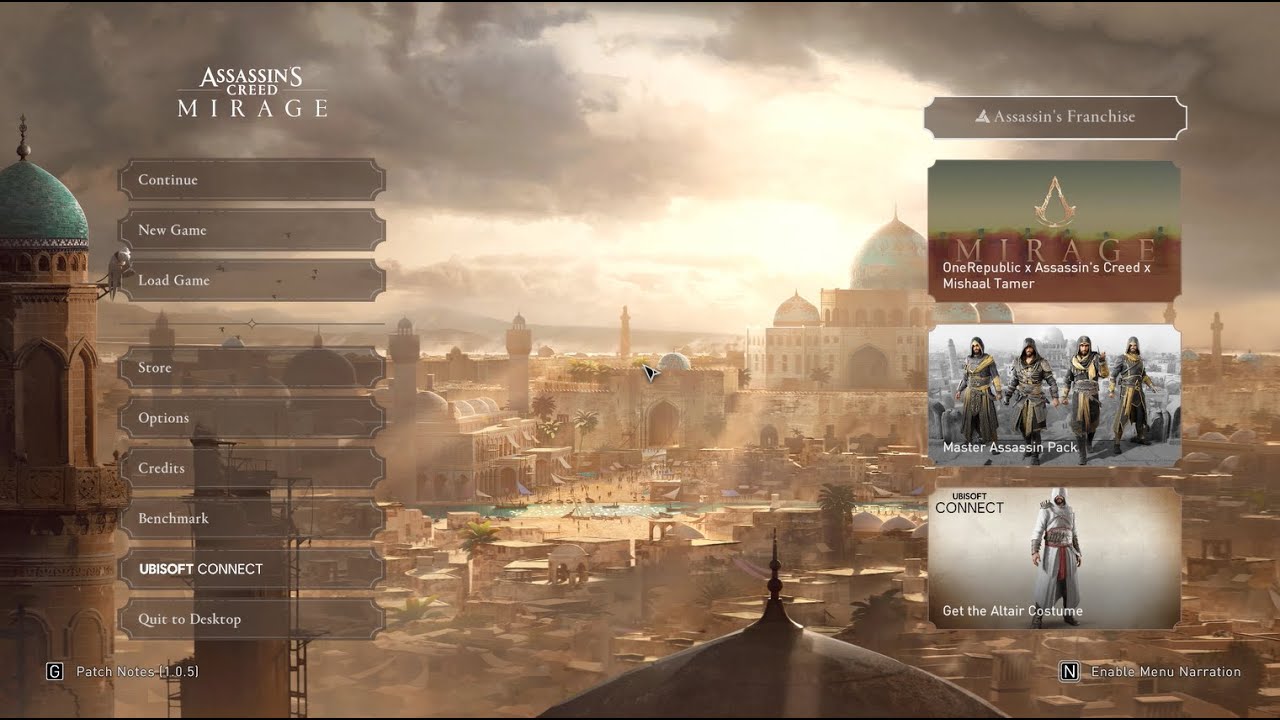 Assassin's Creed Mirage [Arabic] Opening (15th anniv) & Story Intro ...