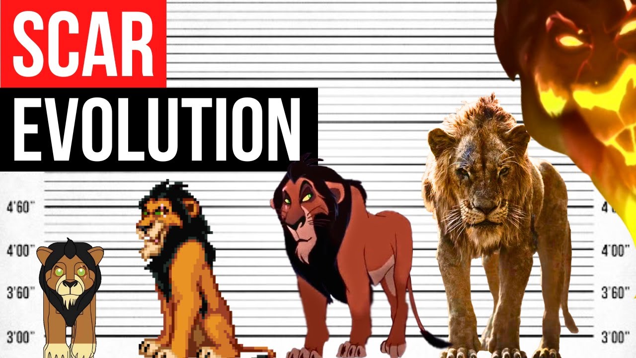 Scar Evolution 1994-2024 | In movies & video games | Mufasa: The Lion King - YouTube